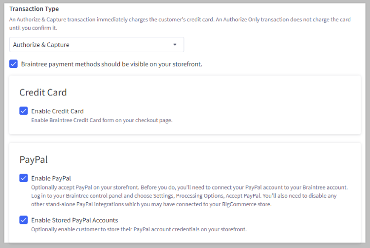Connecting with Braintree